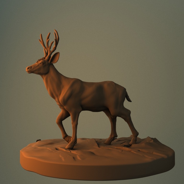 ArtStation - fallow deer study