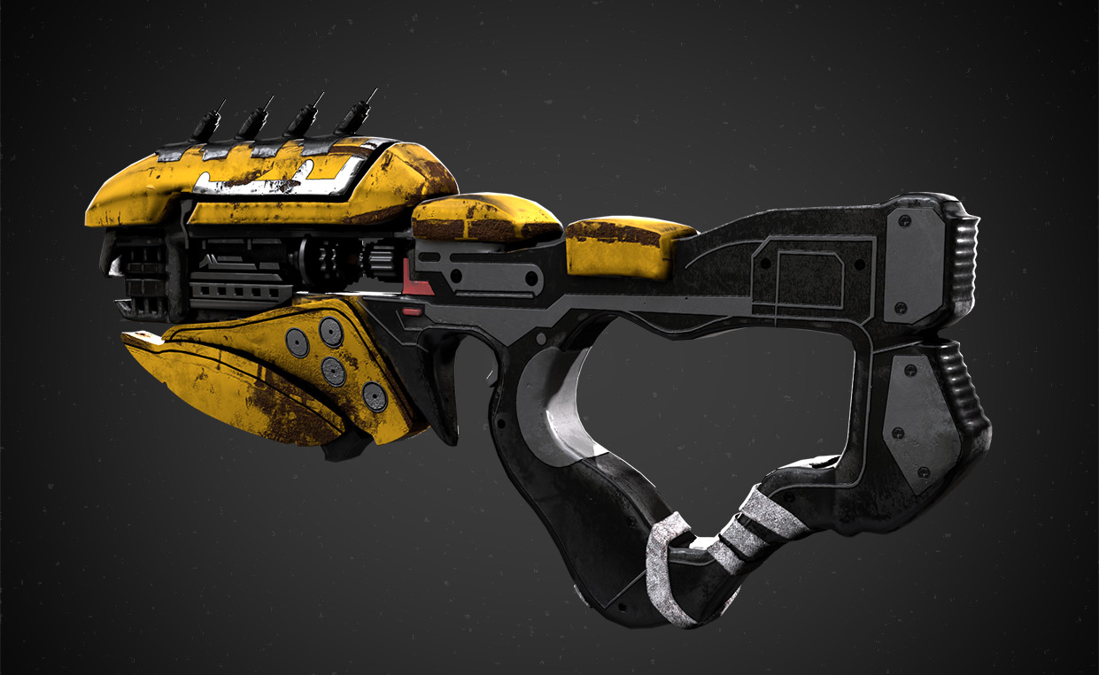 ArtStation - A game ready submachine gun