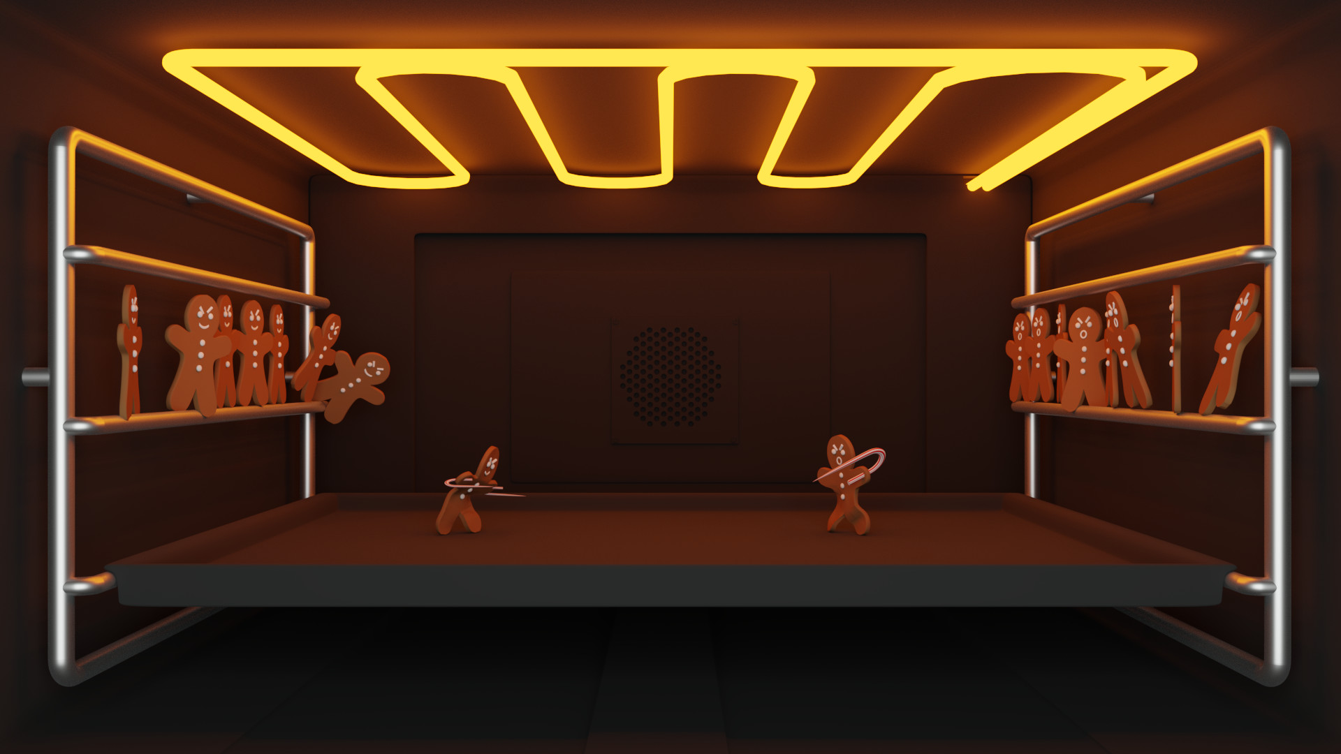 ArtStation - Gingerbread Fight Club