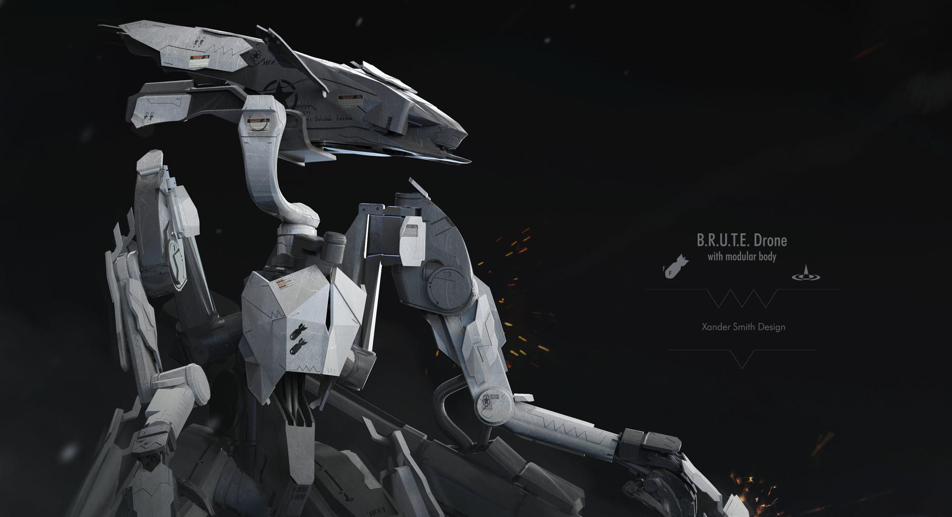 ArtStation - Modular Drone Droid