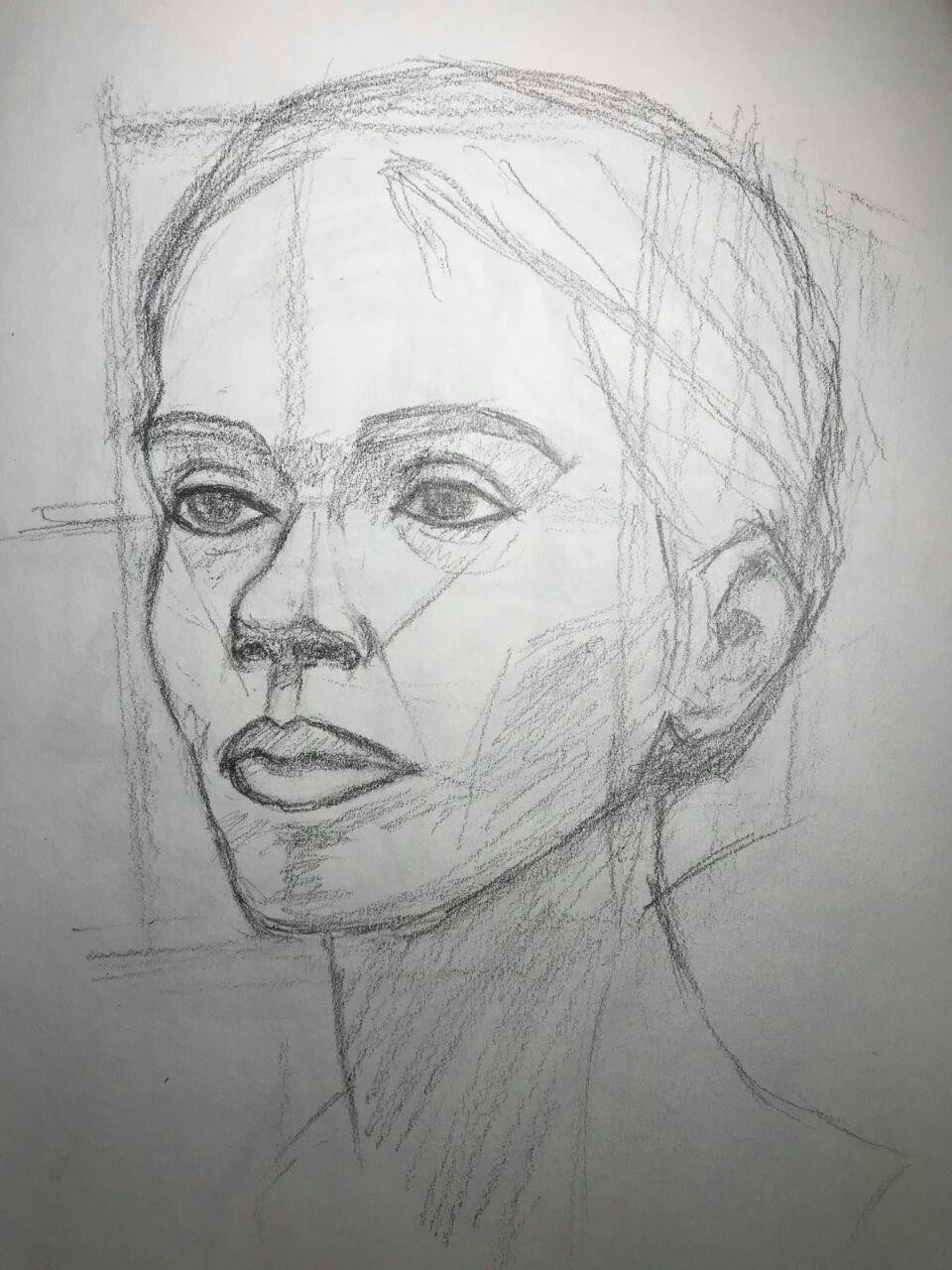 how to draw face live