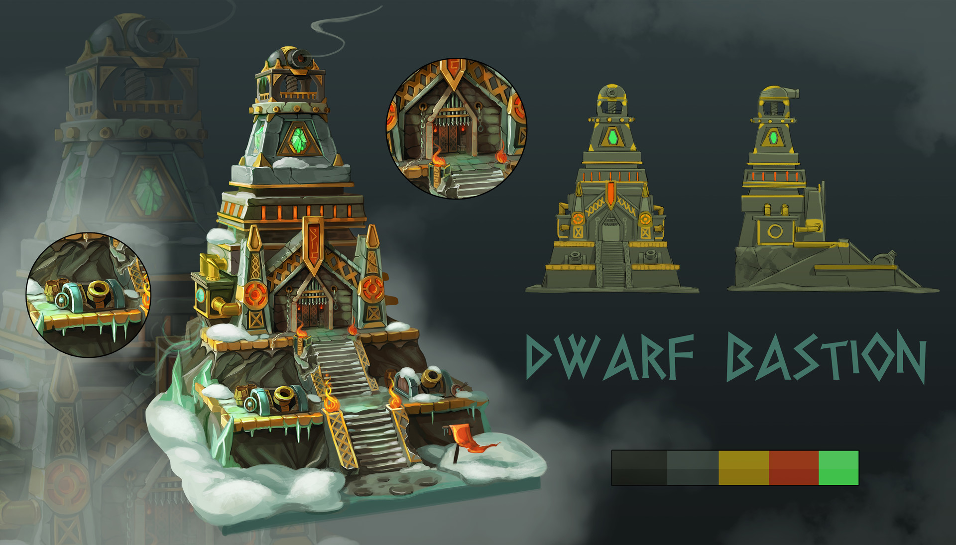 ArtStation - Dwarf Bastion Concept