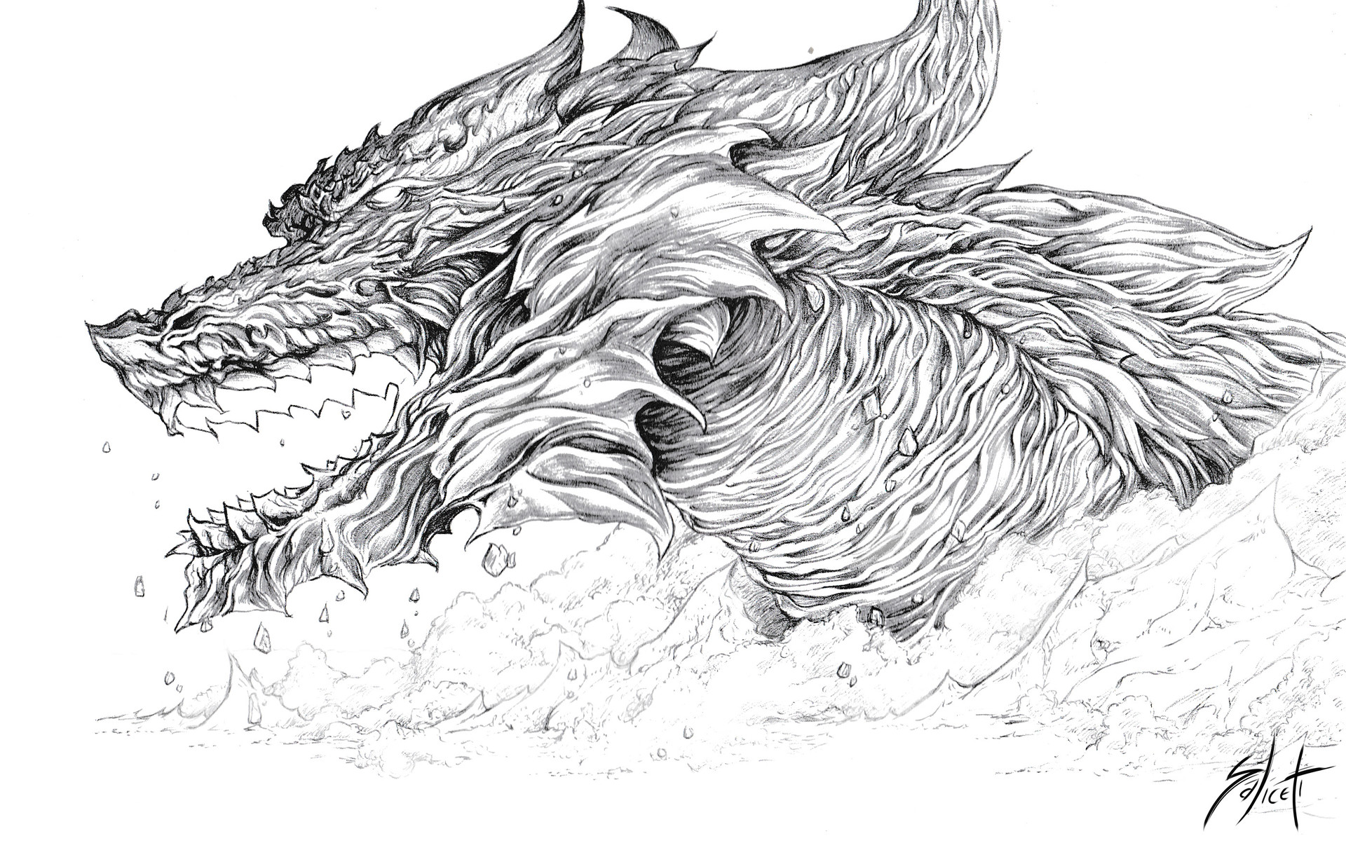 how to draw a earth dragon