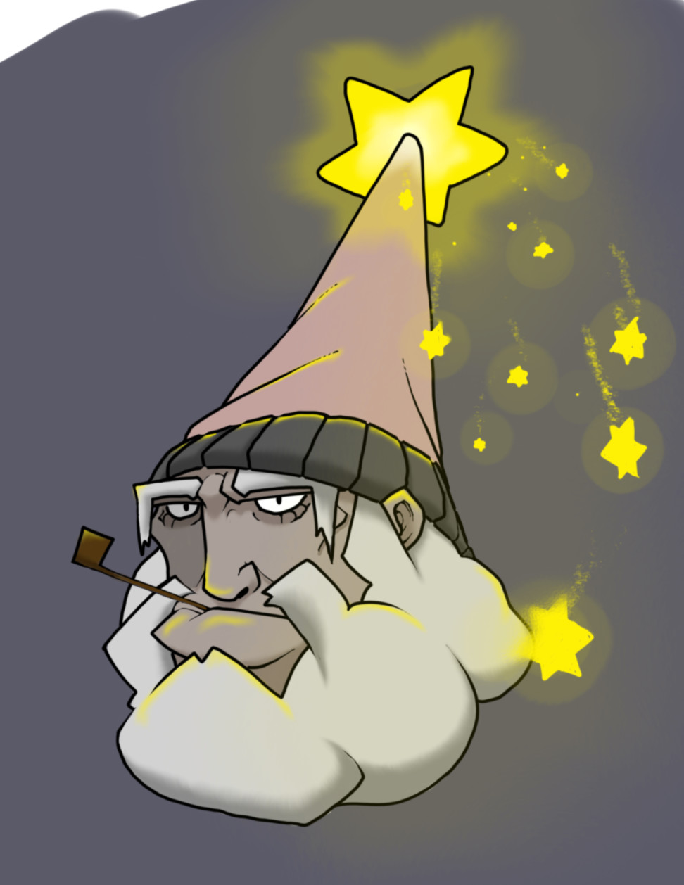 ArtStation - grumpy garden gnome going golly