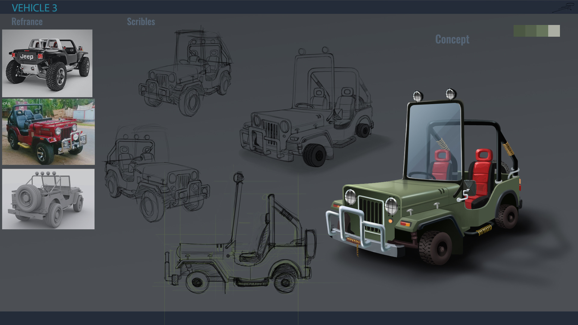ArtStation - Vehicle#Concept#art#casual#game#03