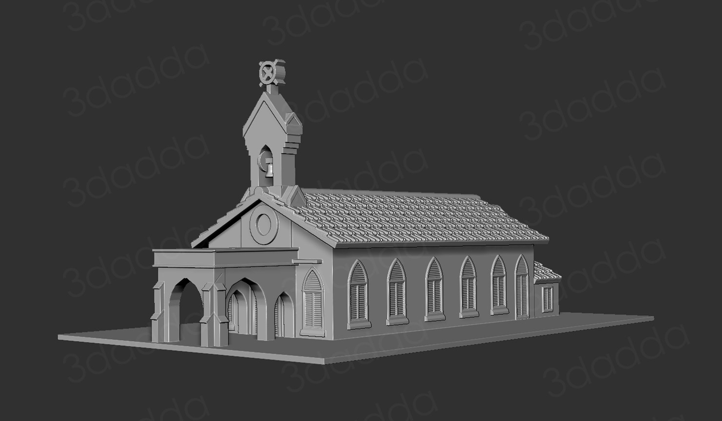 ArtStation - Hindustani Covenant Church in Pune 3D Model for 3D printing