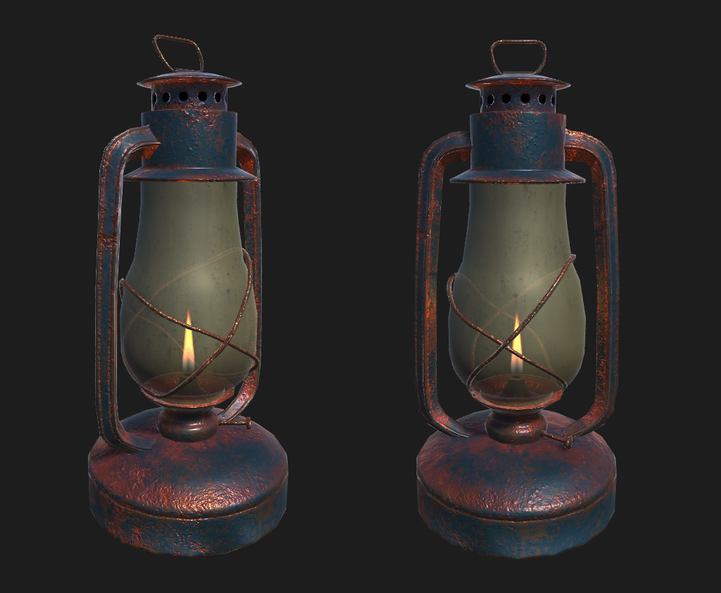 ArtStation - Oil lamp