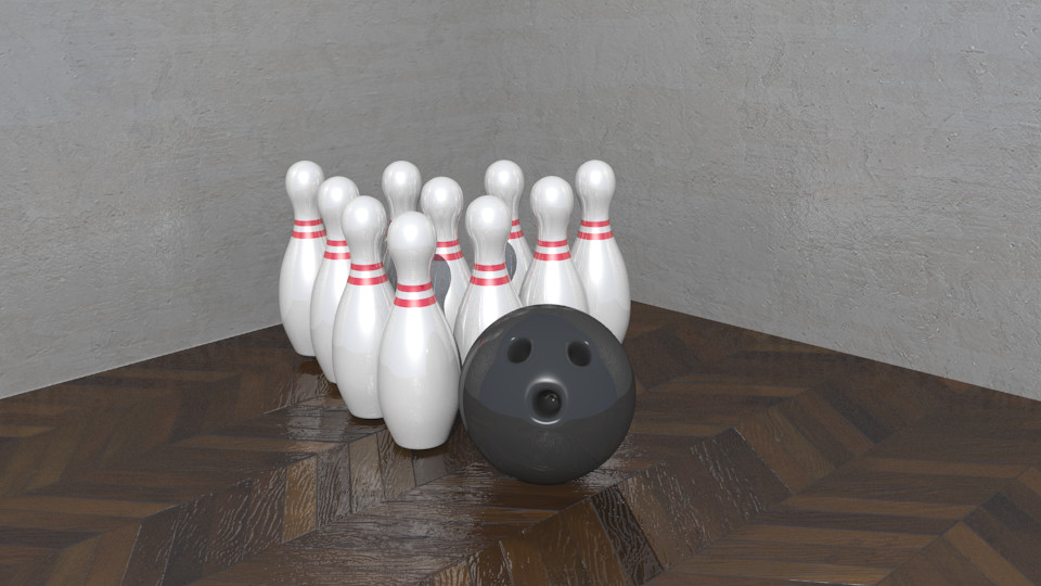 ArtStation - Bowling & pins