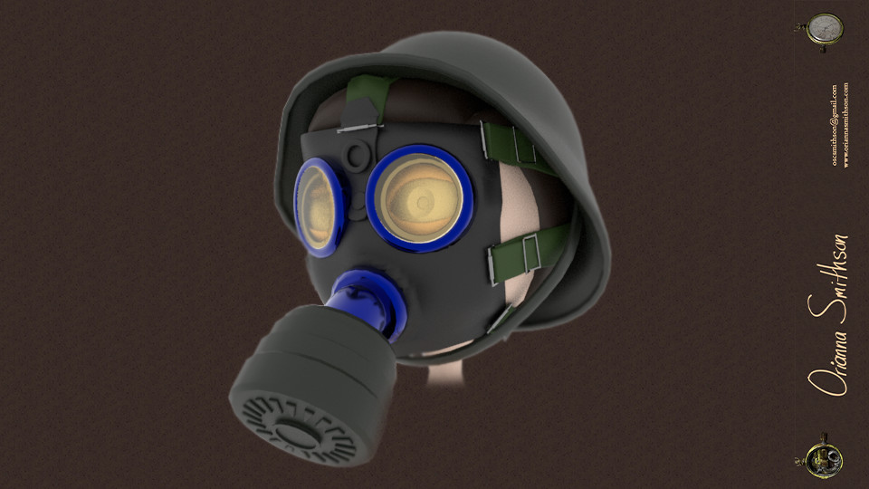 ArtStation - Stylized Gas Mask