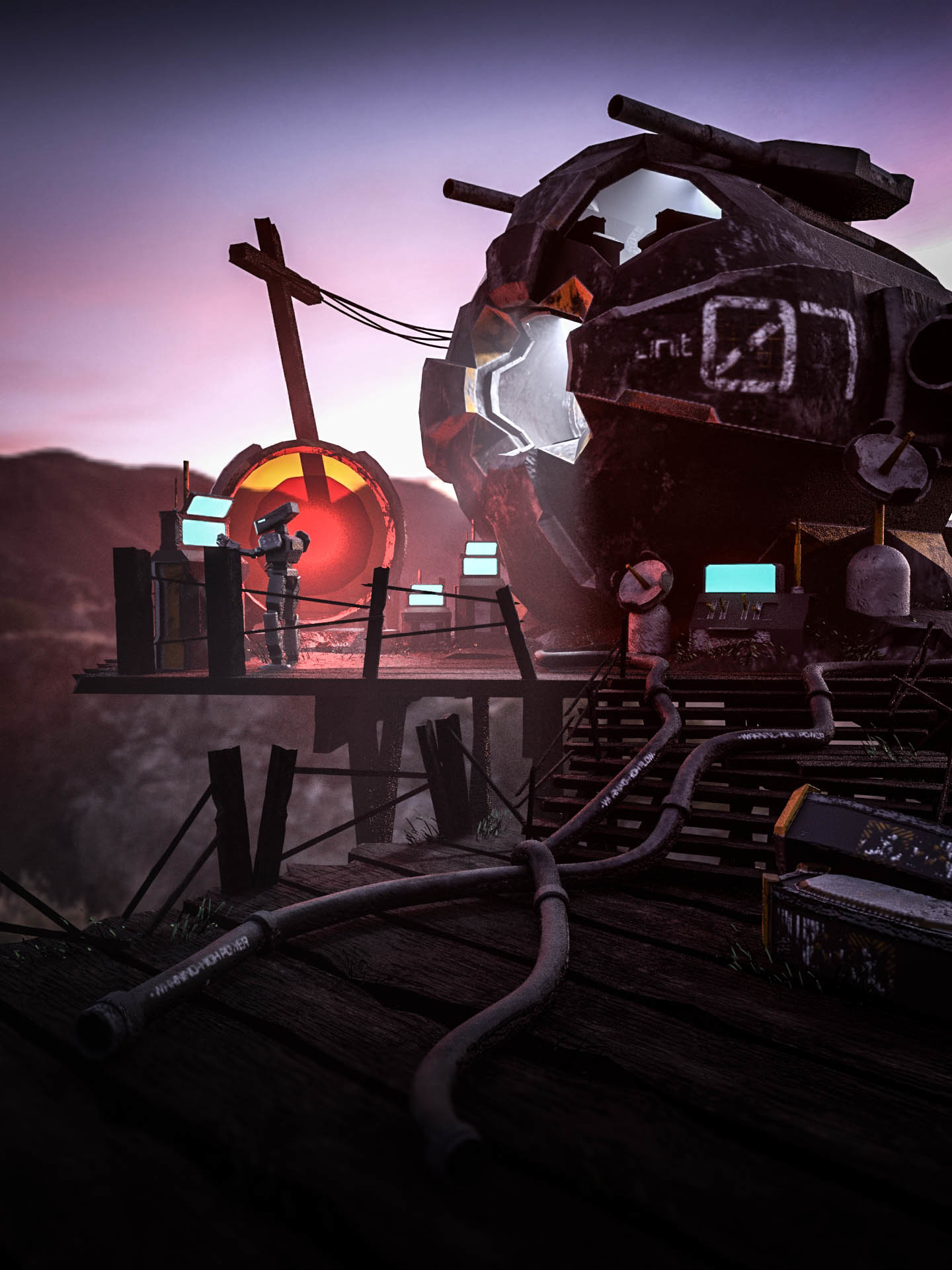 ArtStation - Hill Top Highlander - Concept Render