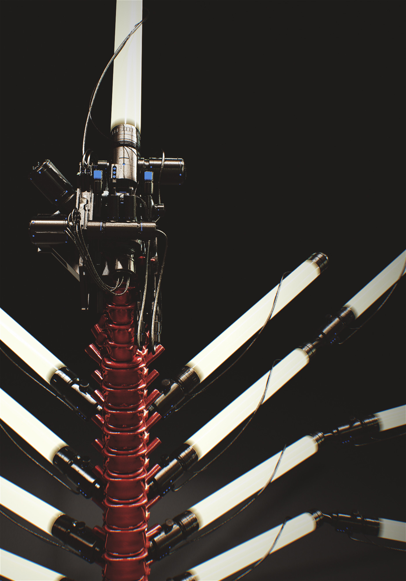 ArtStation - Skeleton Cyber Lamp