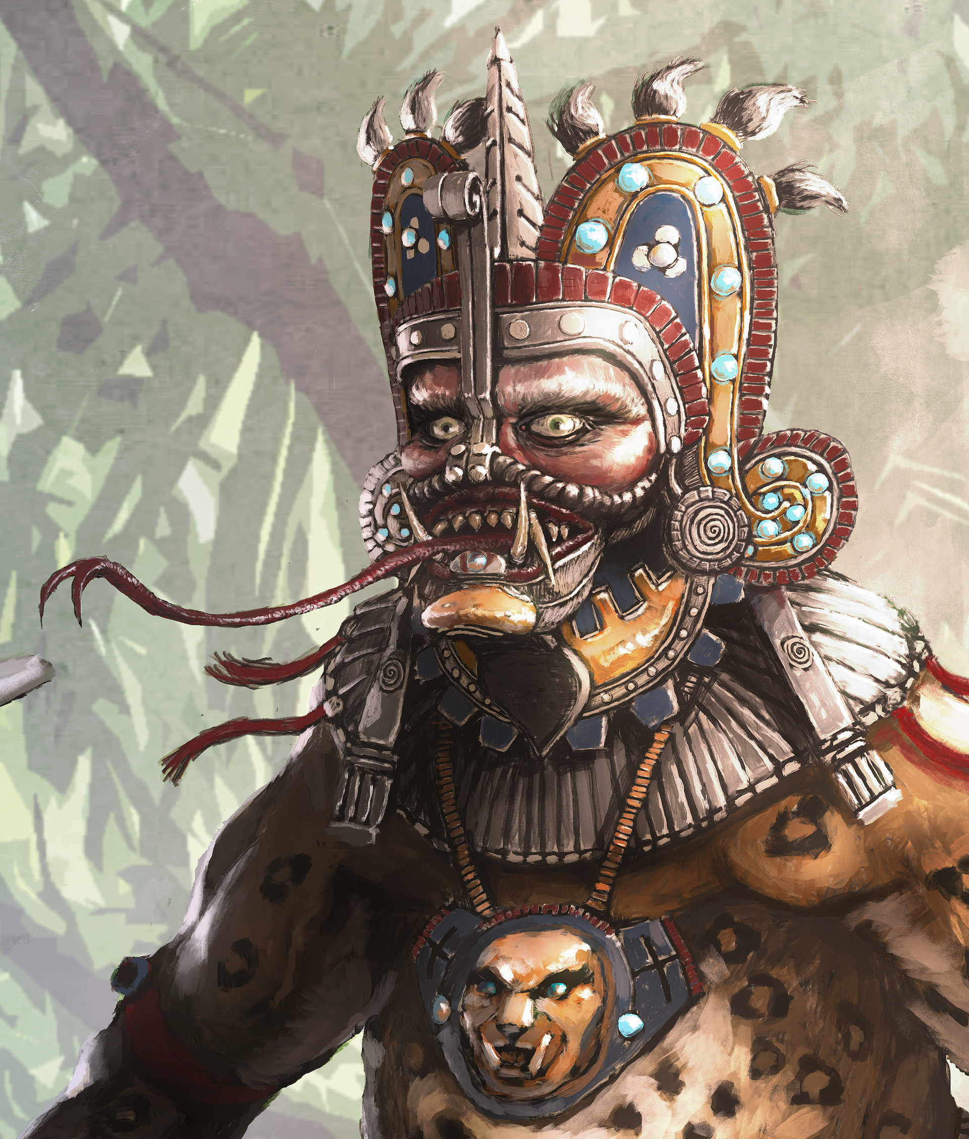 ArtStation - JAMA COAQUE Chaman felino