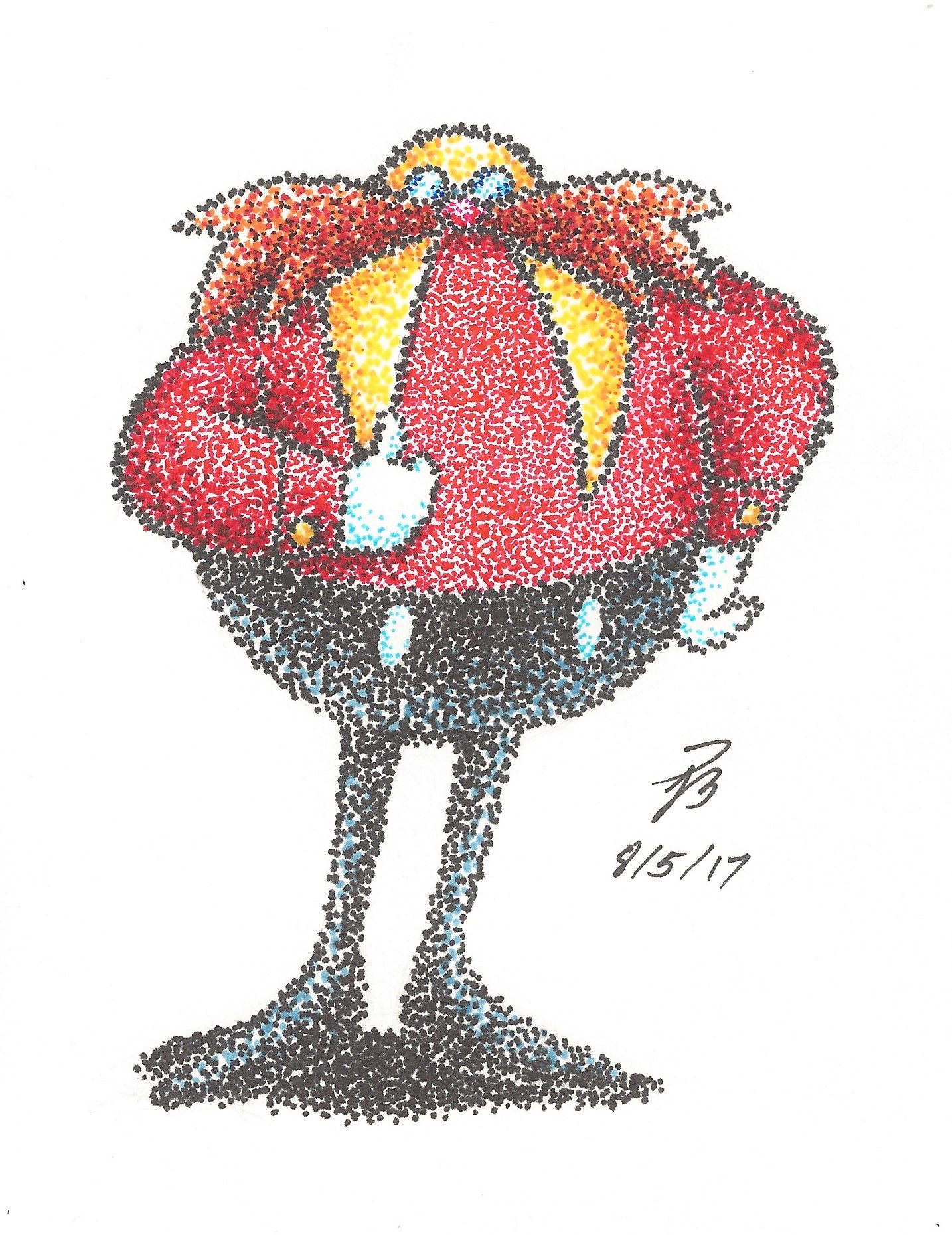 Angel B. - 15 Days of Sonic Mania - Pointillism Challenge (2017)