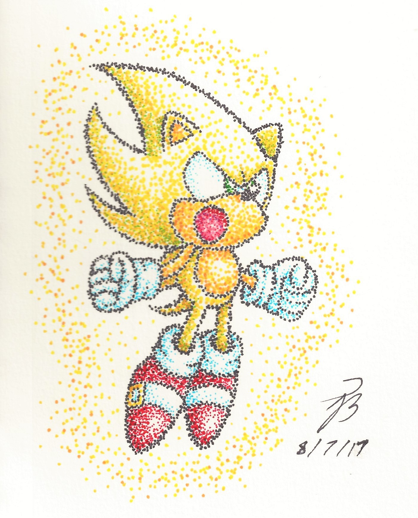 how to draw sonic mania plus