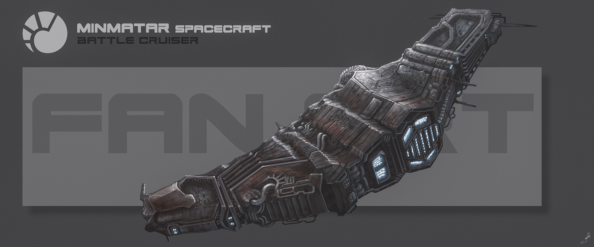 ArtStation - Minmatar Space Battlecruiser (Fan Art)