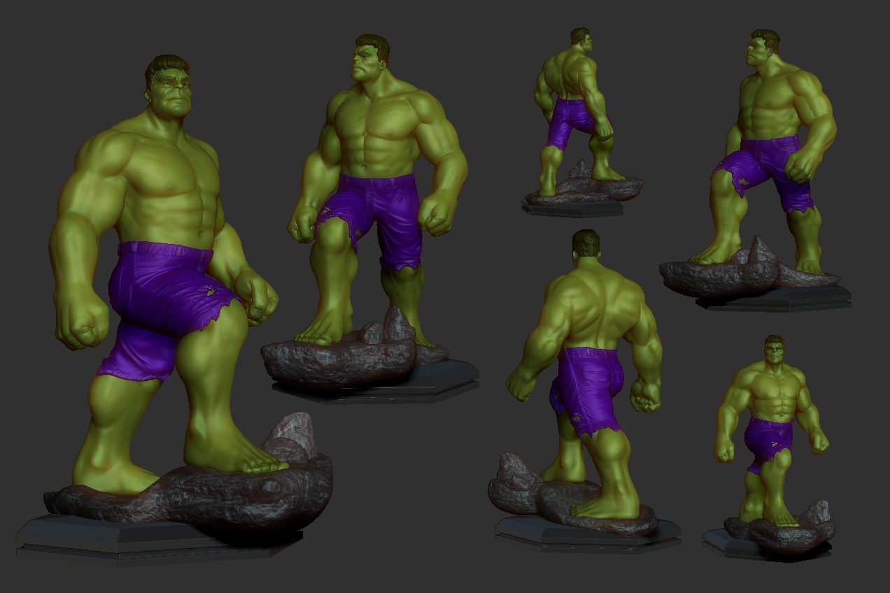 ArtStation - MY HULK FOR PRINTING