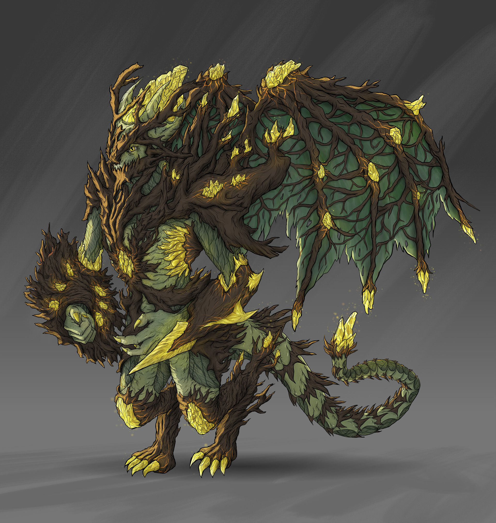 ArtStation - Forest dragon spirit