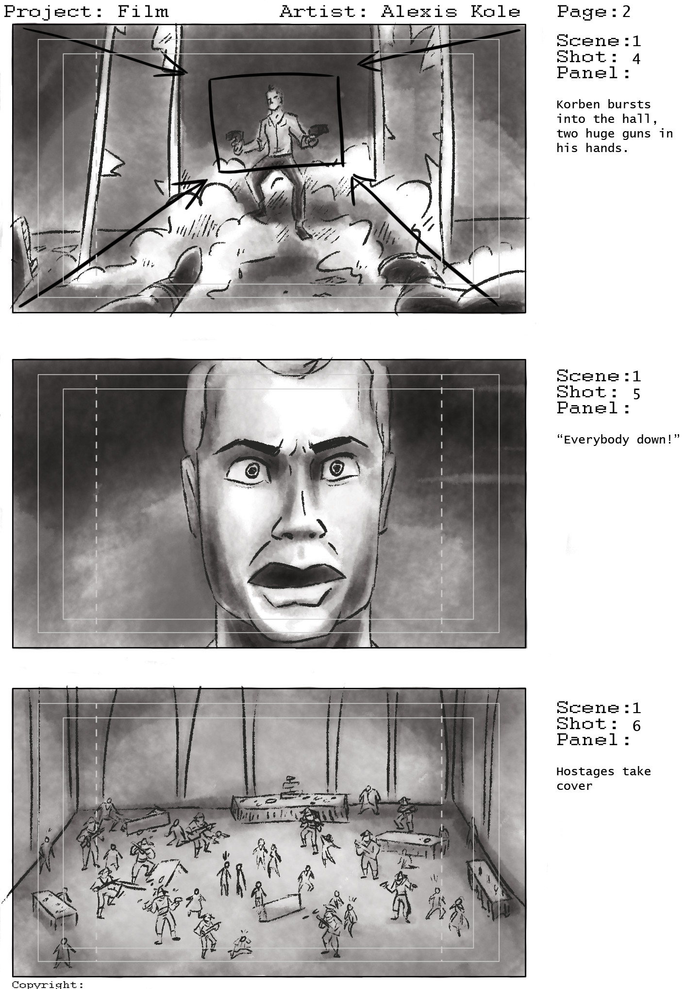 Alexis Kole - 5th Element Storyboards
