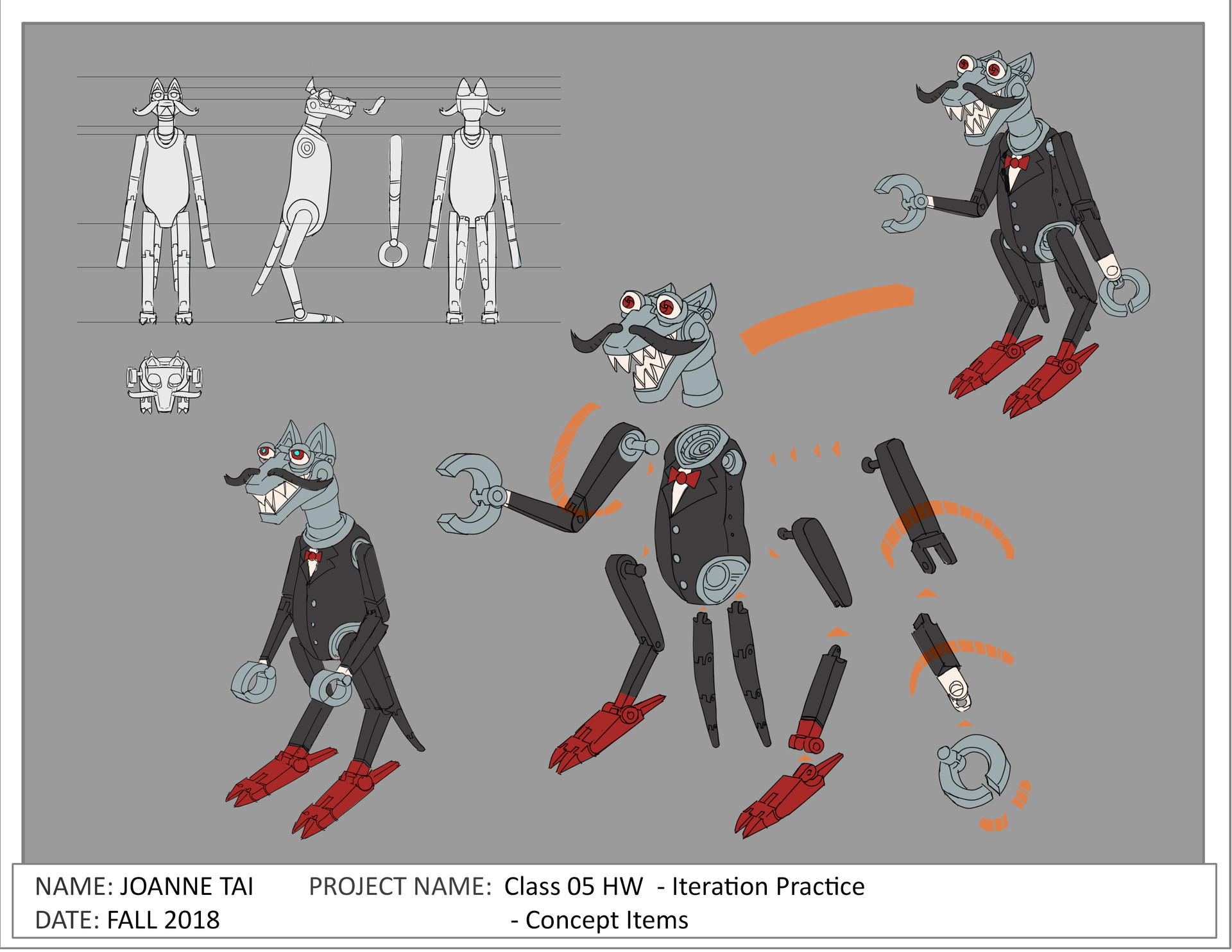 Joanne Tai - Various Cyberpunk Props Design