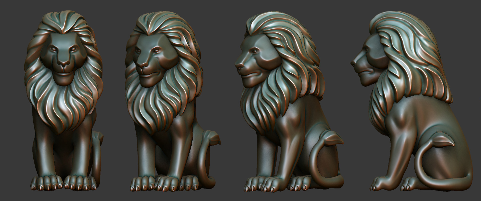ArtStation - lion statue