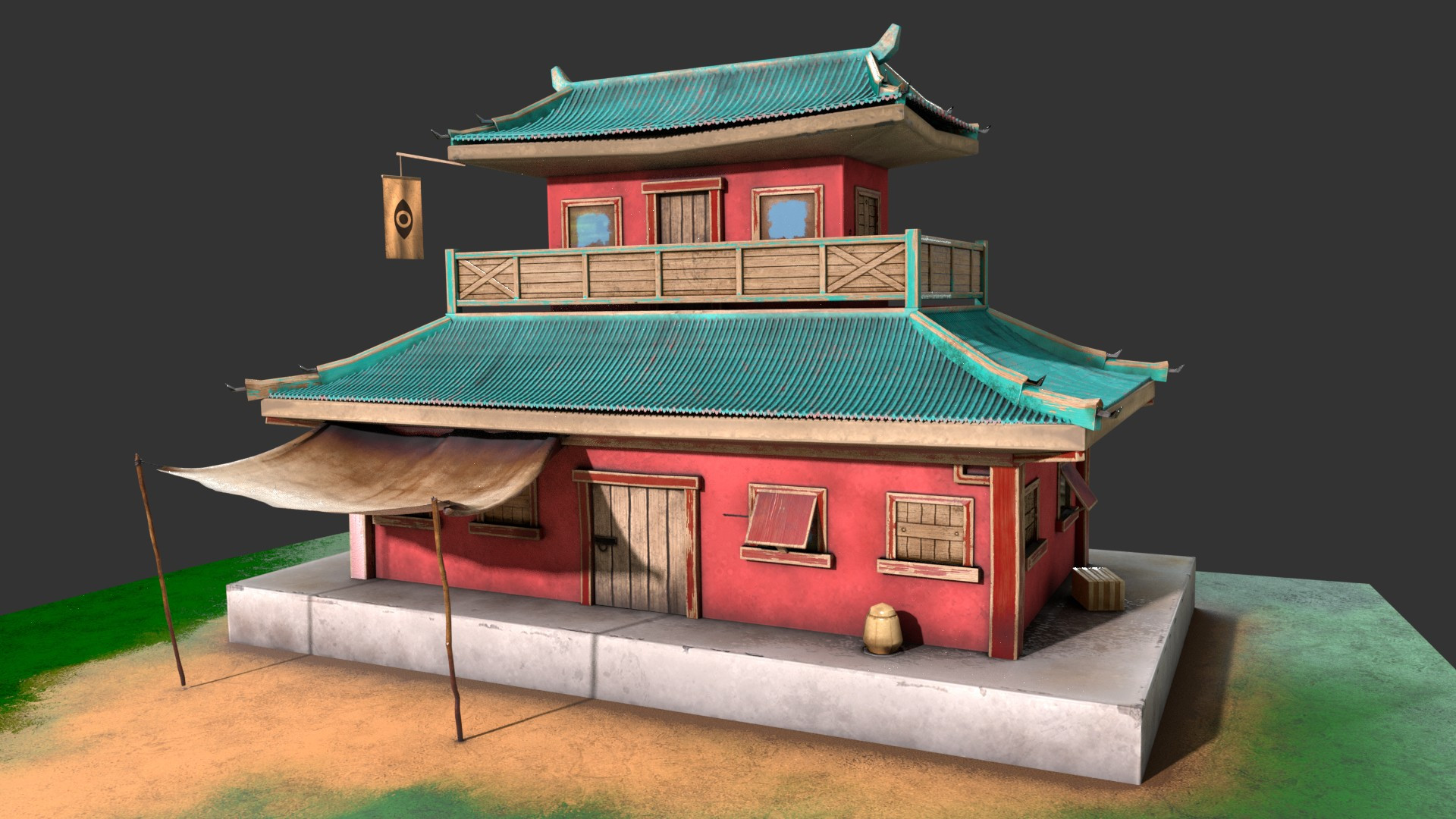 ArtStation - Game House Building