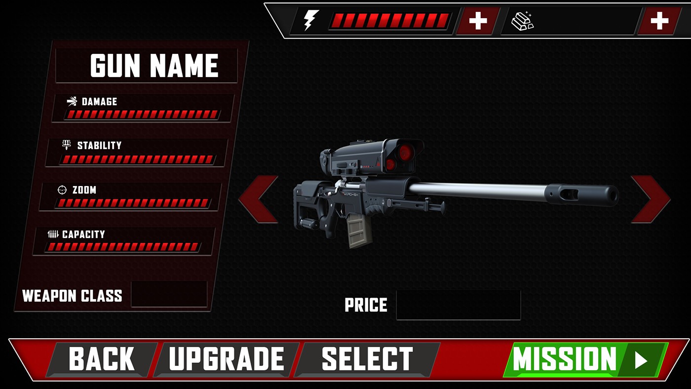 Nasir Khan - Sniper Shooter Game Ui