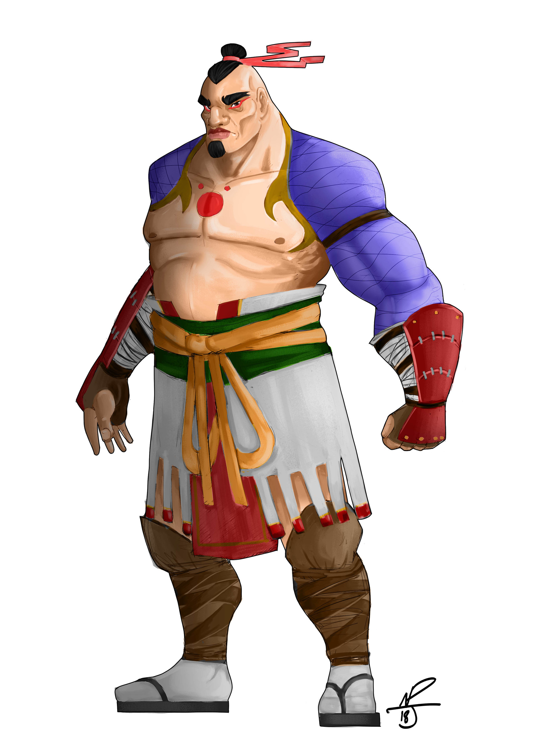 ArtStation - Samurai character redesign