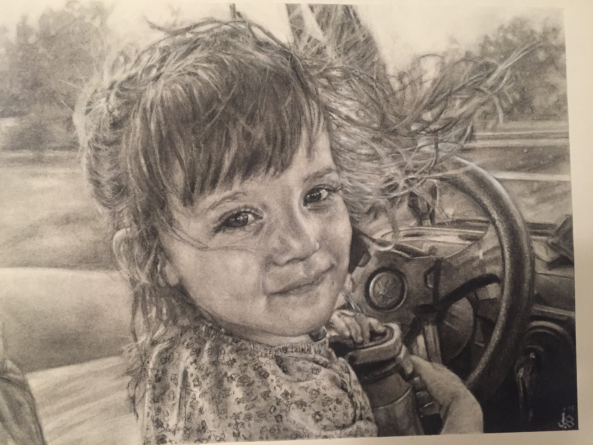 Jared Simeth - Charcoal Drawings