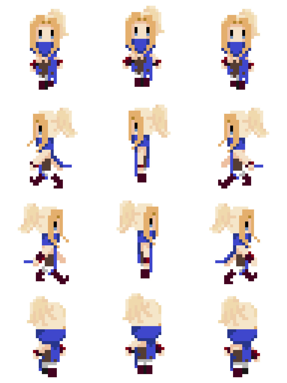 HappilyUniqueSquid - Walk sprites for SteamCore