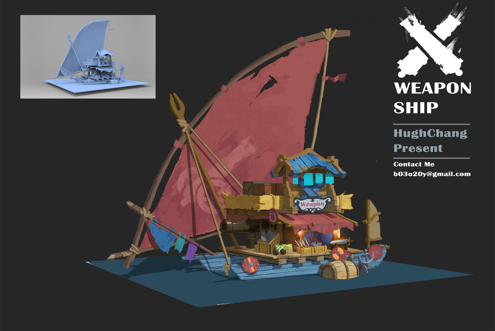 ArtStation - Weapon Ship