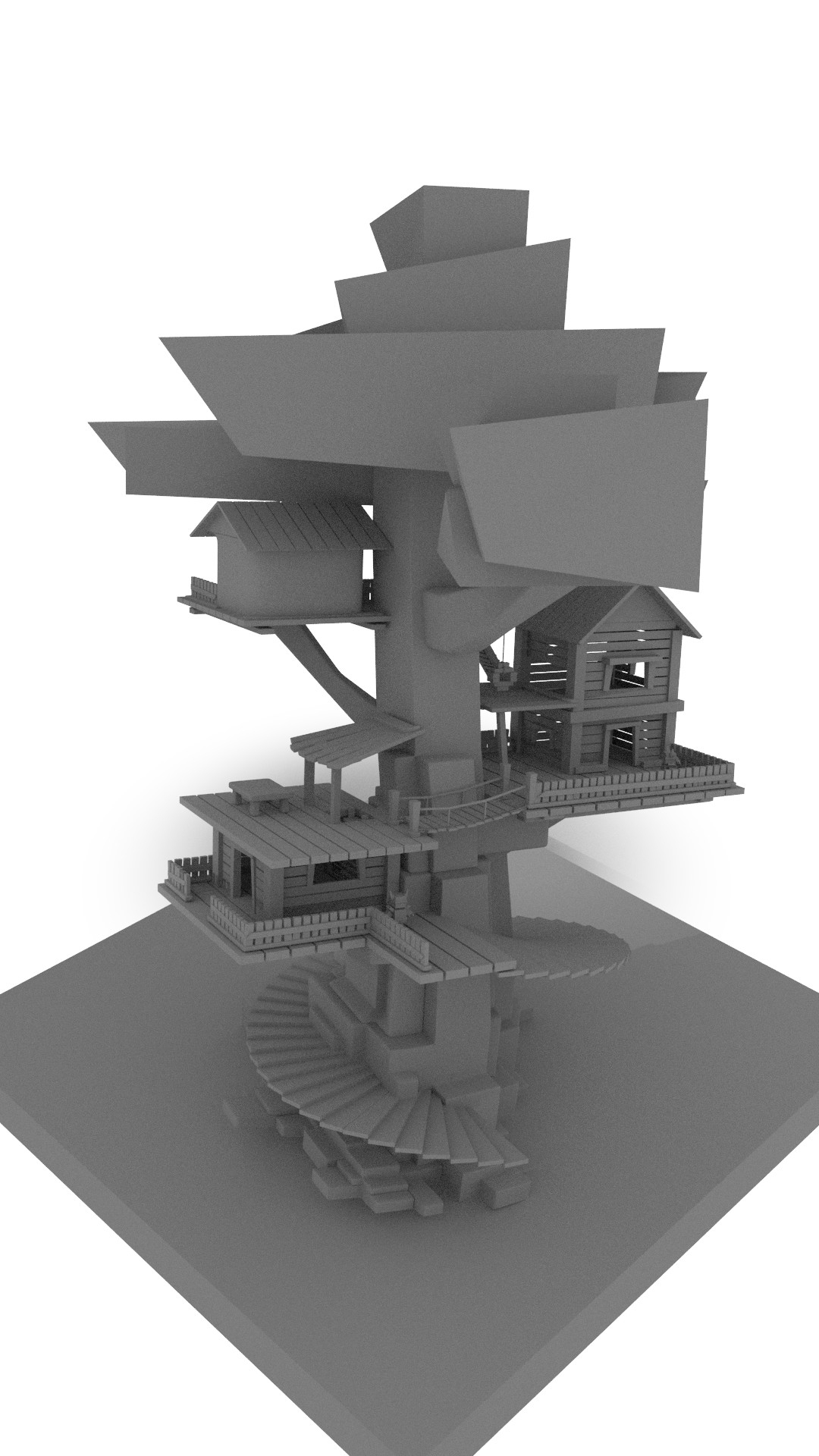 Elysia Tan - Treehouse - 'Summer Party Fun' Painting