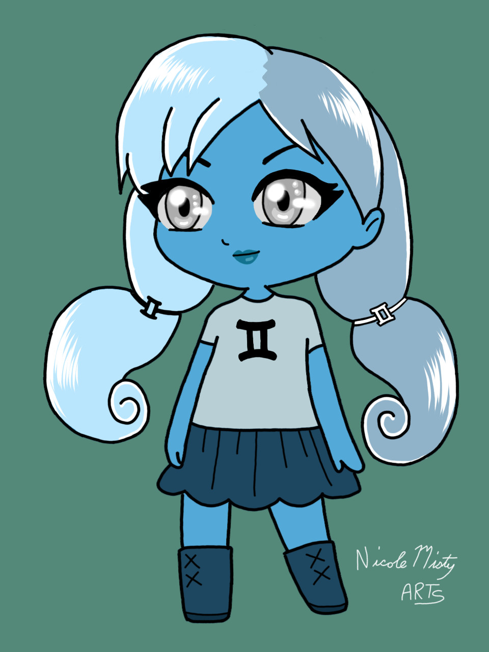 ArtStation - Chibi Zodiac: Gemini