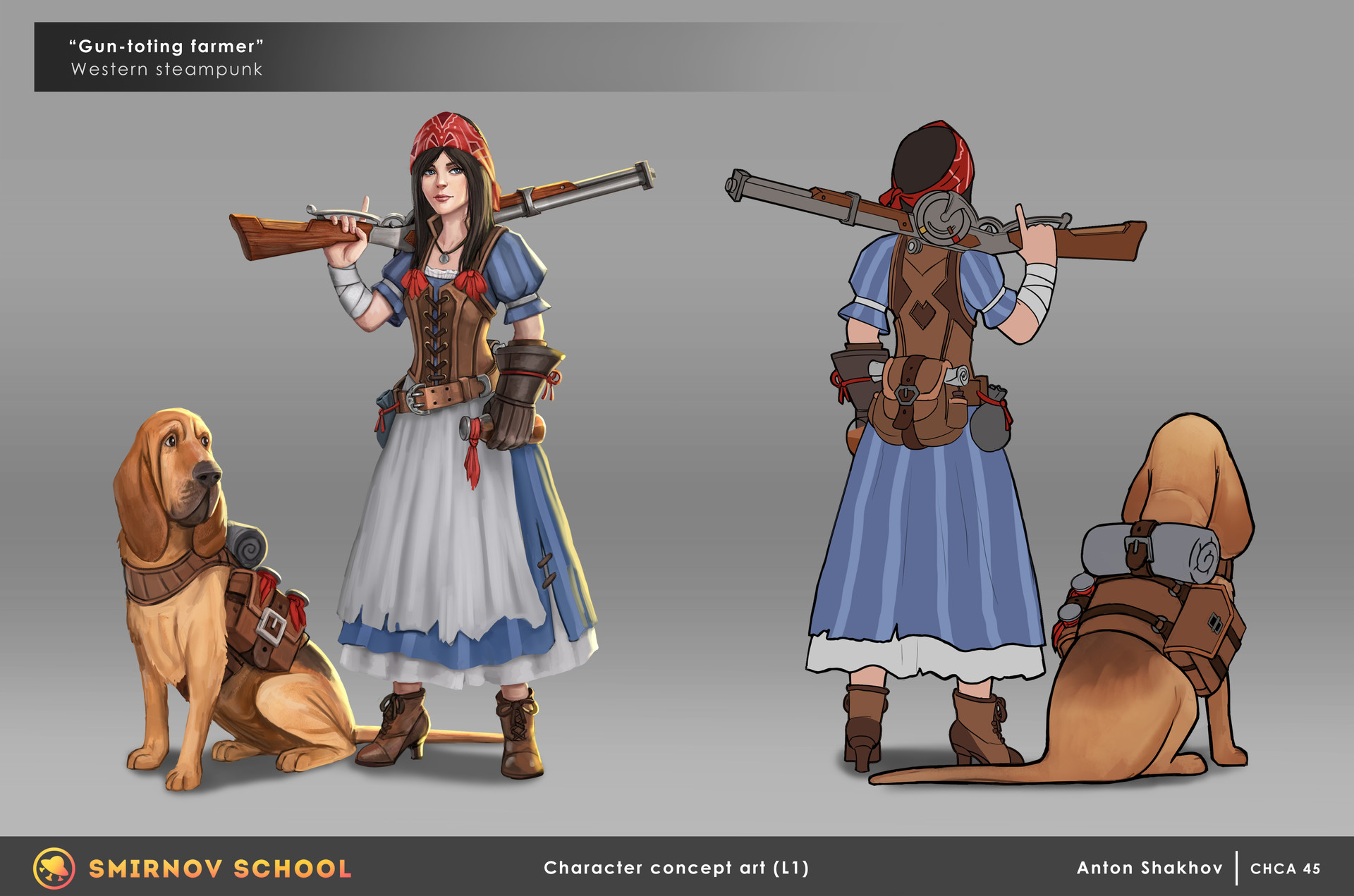 ArtStation - Gun-toting farmer