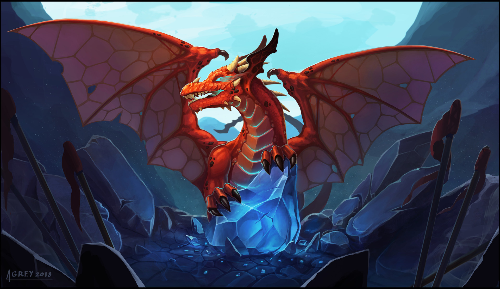 ArtStation - Red Dragon