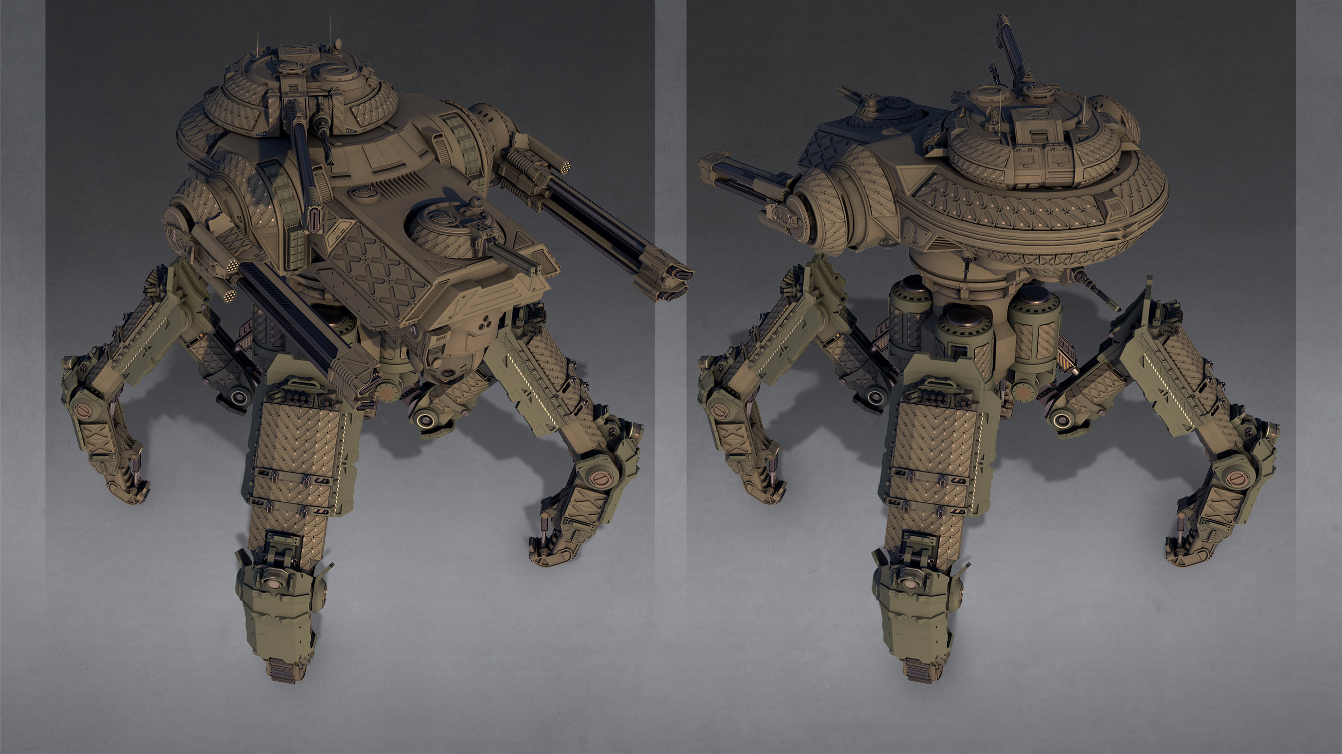 David Fesl - Sci-Fi Military Mech "Behemoth"