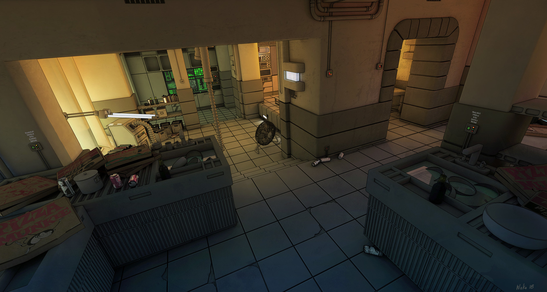 ArtStation - Dystopian Apartment Studies