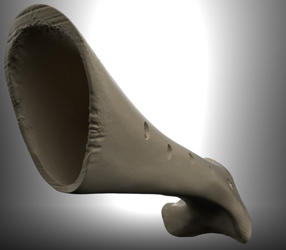 ArtStation - Viking Bone Flute Digital Artifact