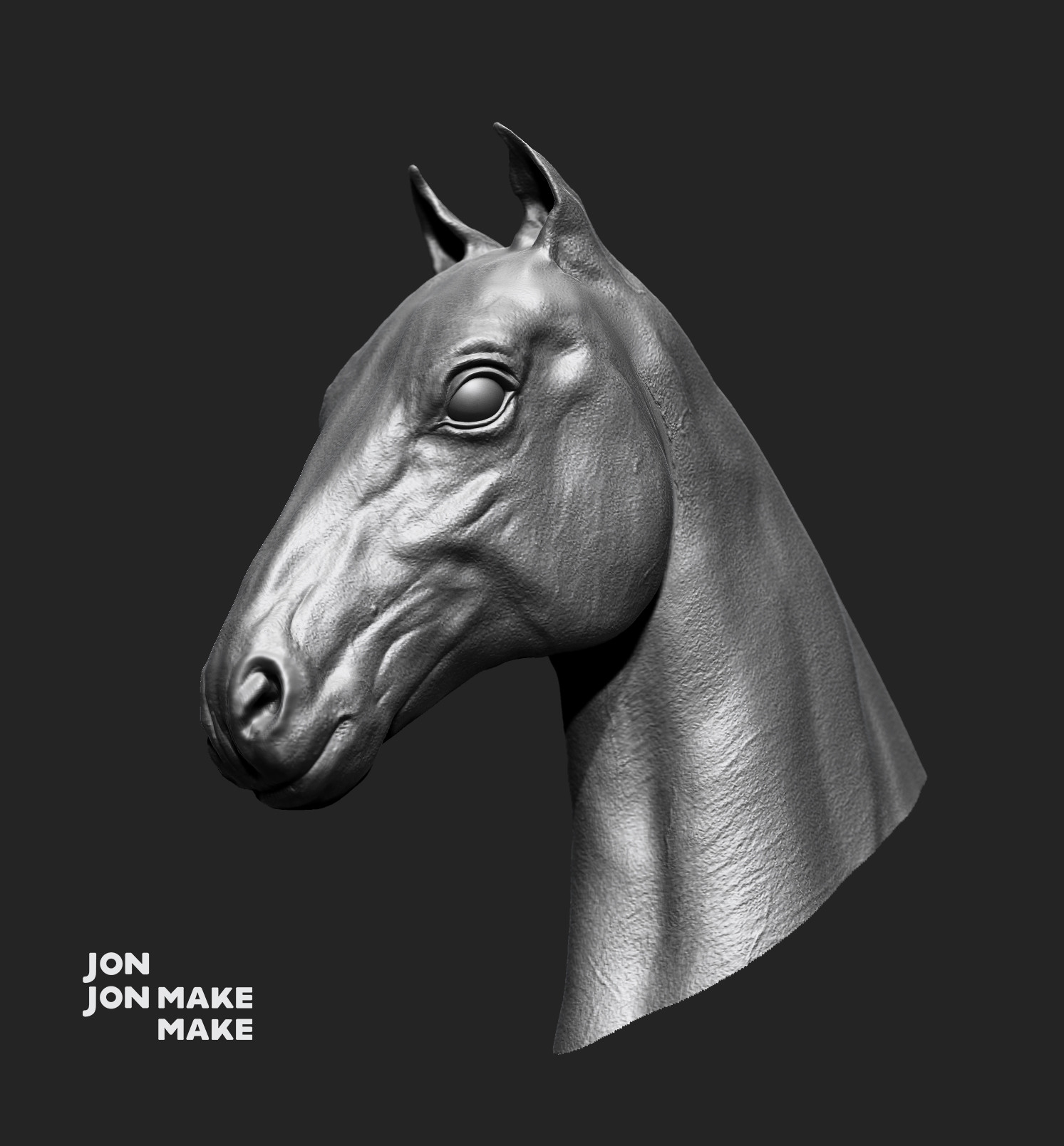 ArtStation - Horse Sculpt For James Jirat Collaboration