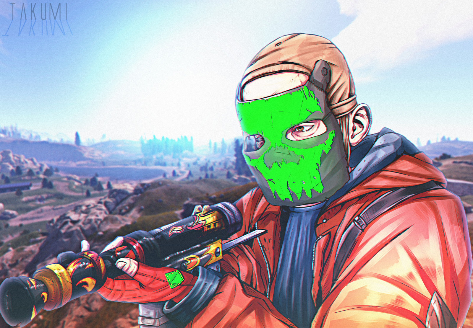 Maksym Takumi - FanArt Rust / Game / Fan / Digital Art