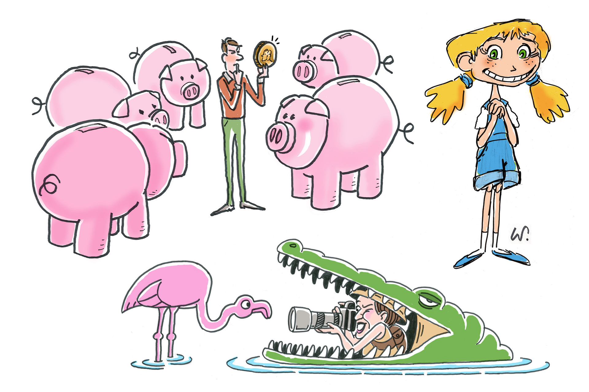 Woody Woodman - Illustrations