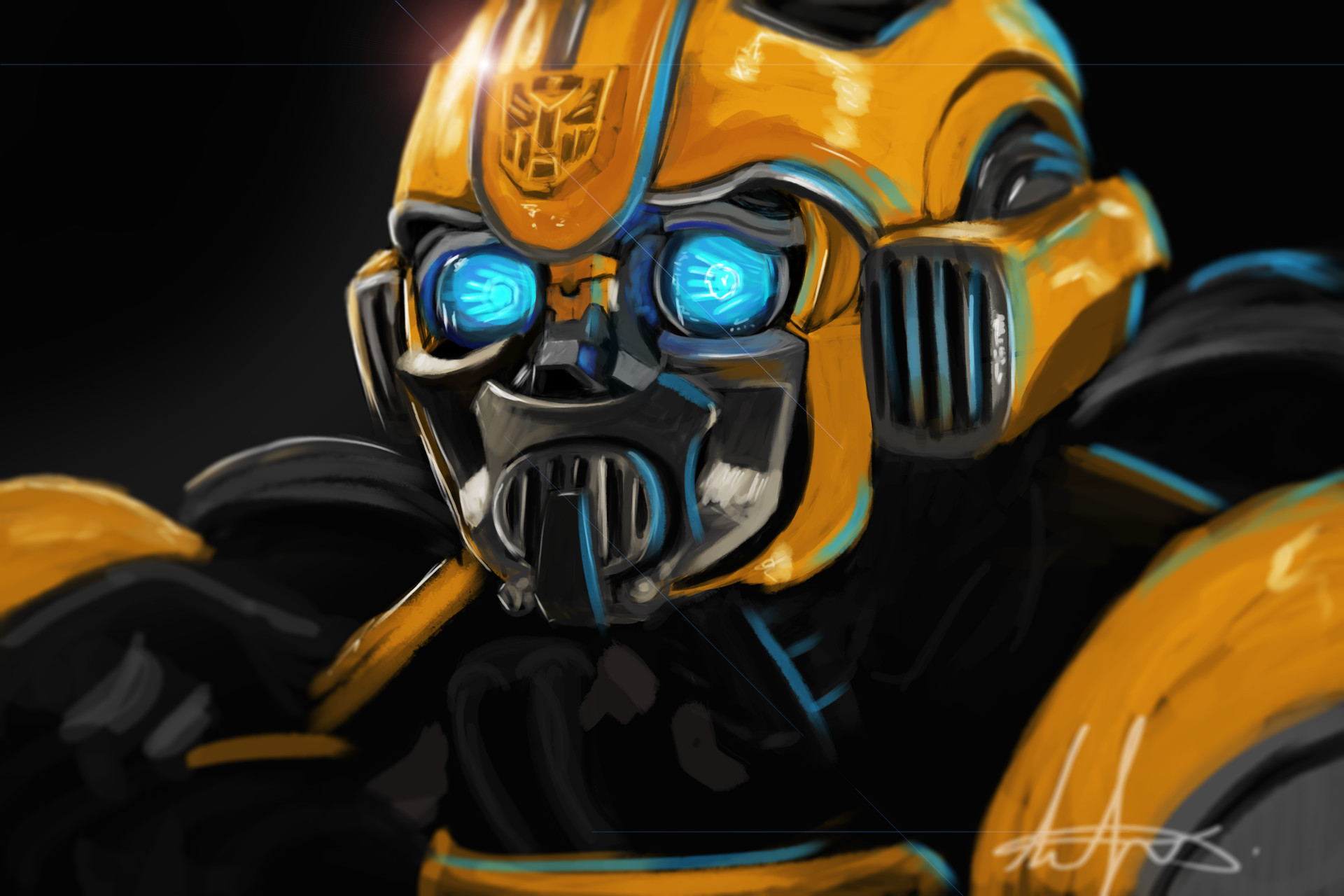 ArtStation - 2 hour Bumblebee Painting