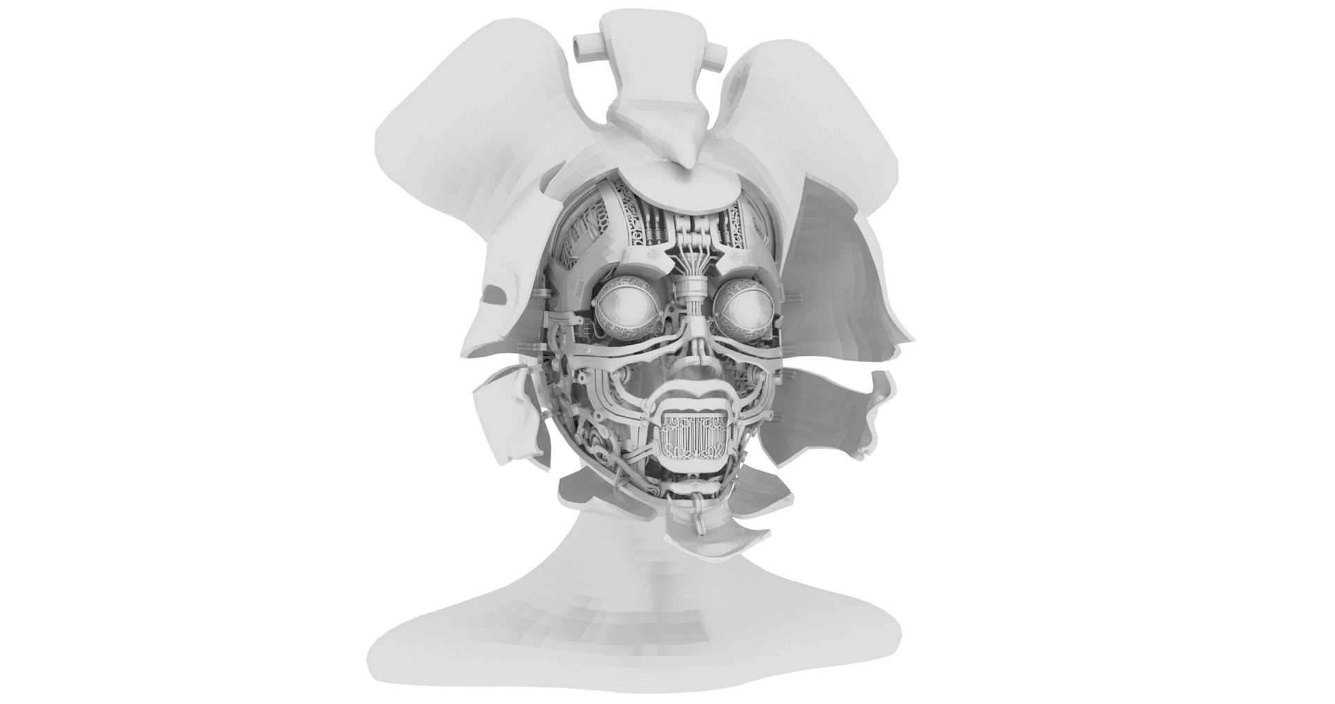 ArtStation - Ghost in the Shell - Geisha Robot WIP