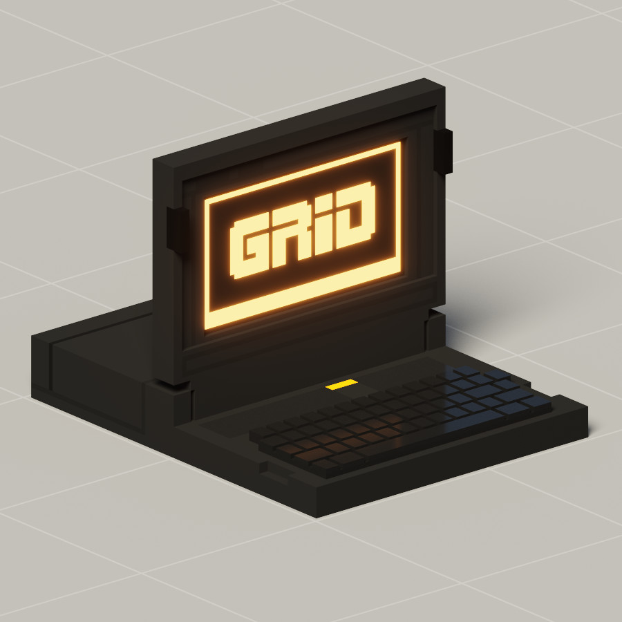 ArtStation - Voxel Grid Compass 1139 (circa 1984)