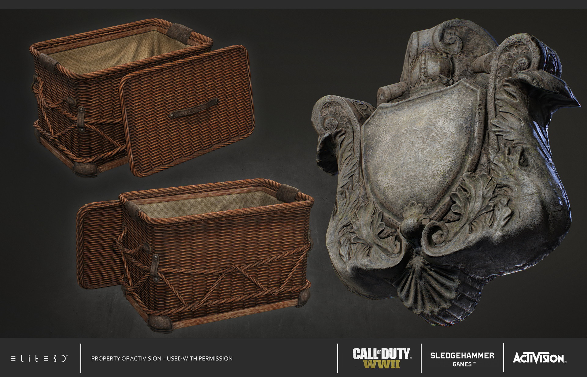 elite3d studio - Call of Duty: World War II Props Round 2