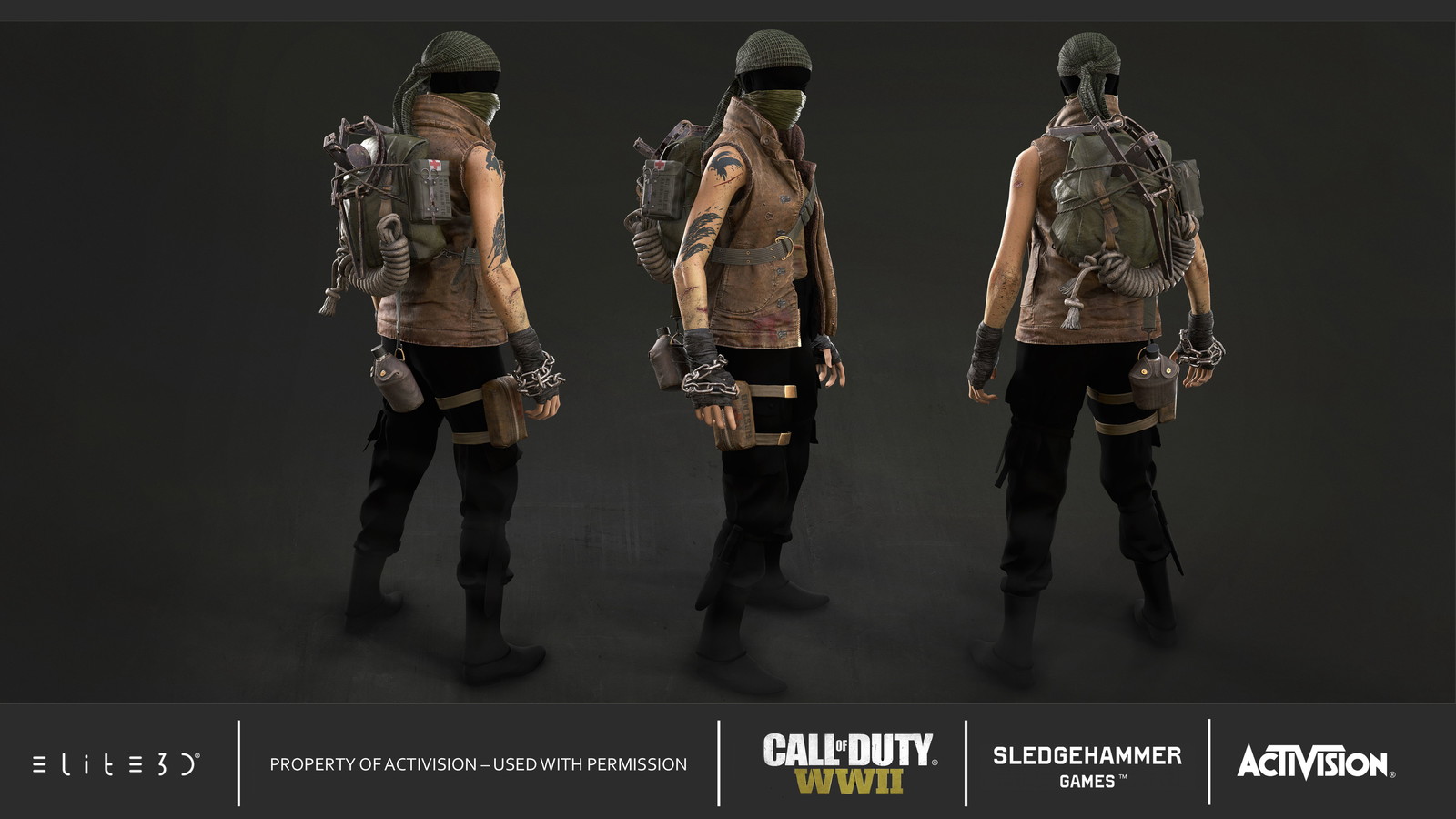 elite3d studio - Call of Duty: World War II Zombie Mode Characters Round 2