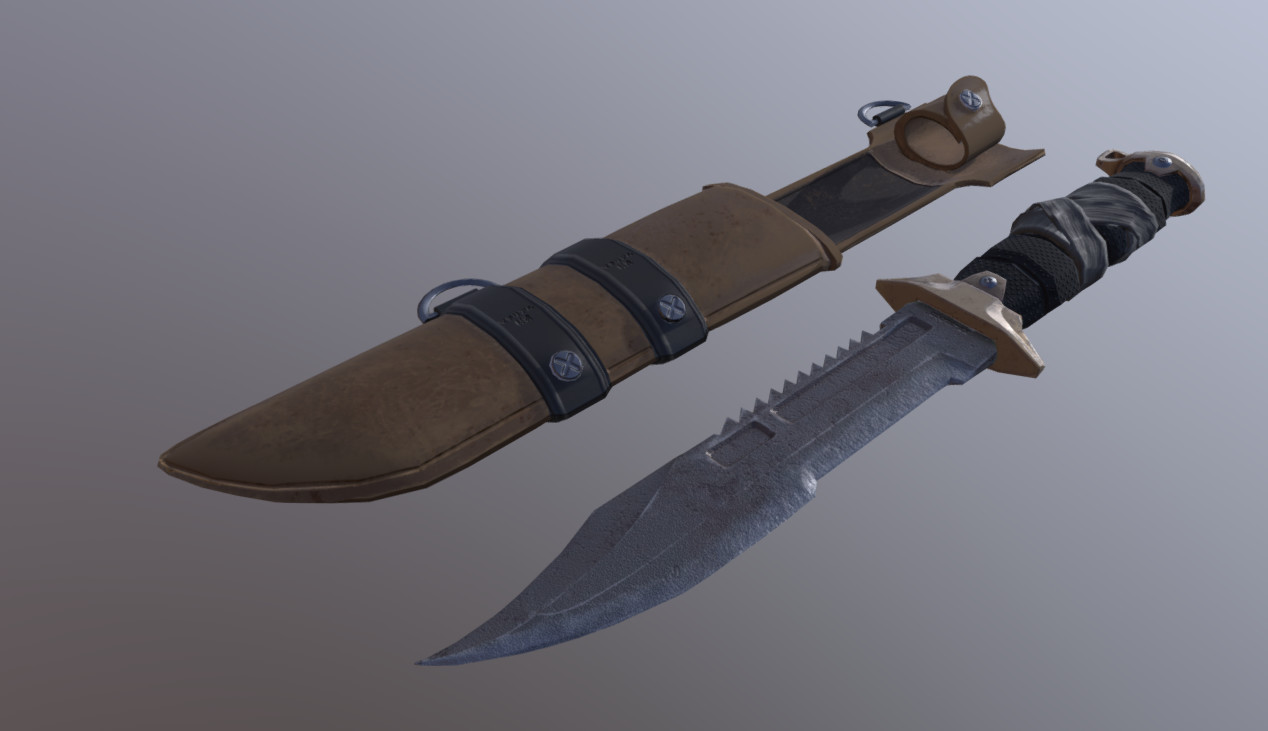 ArtStation - Low Poly Knife