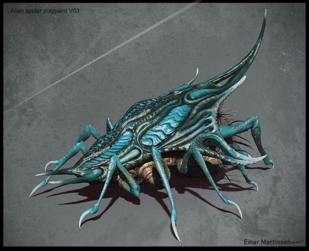 ArtStation - alien spider development, Einar Martinsen