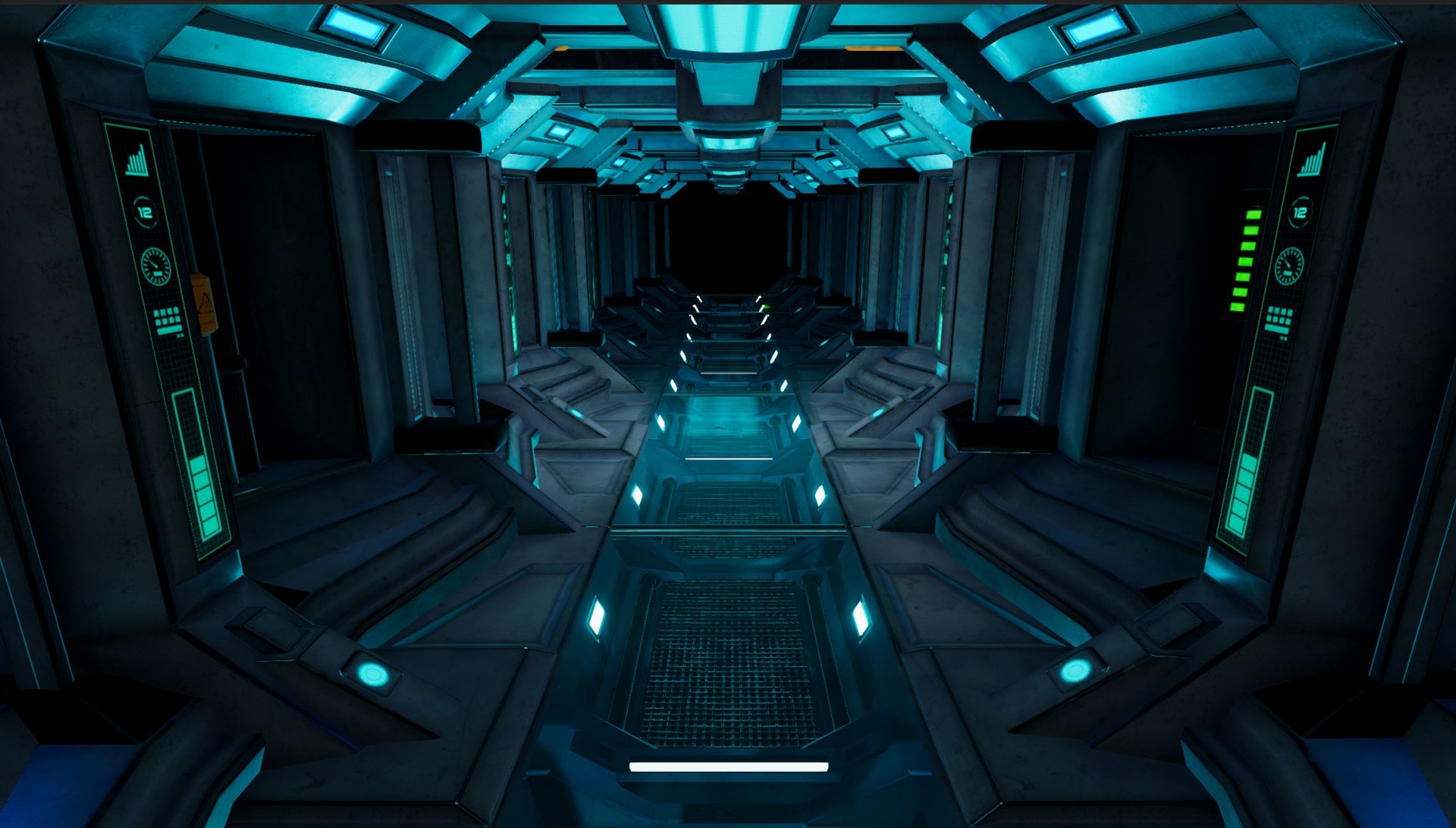 ArtStation - Sci-Fi Hallway