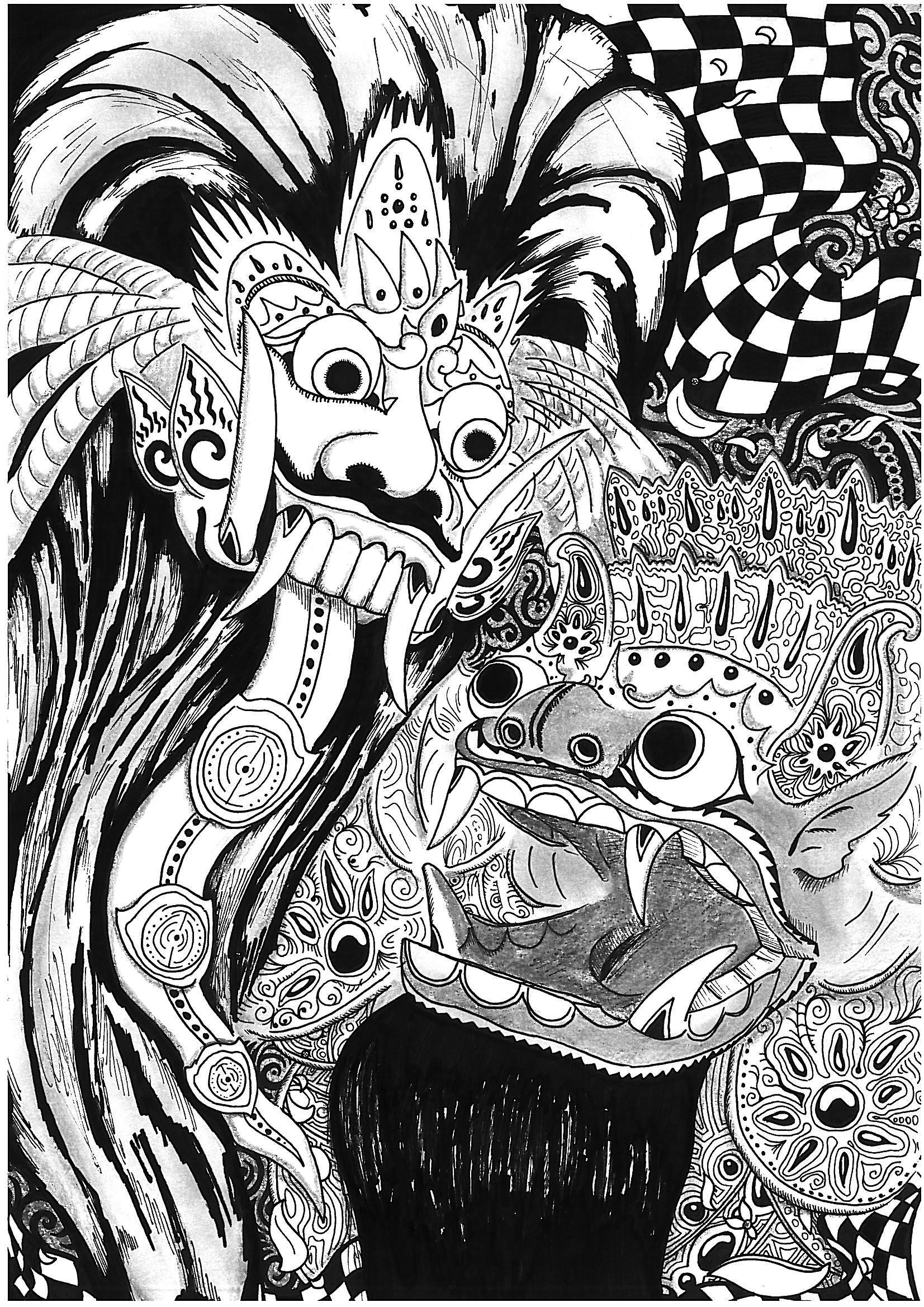 ArtStation - Barong and Rangda