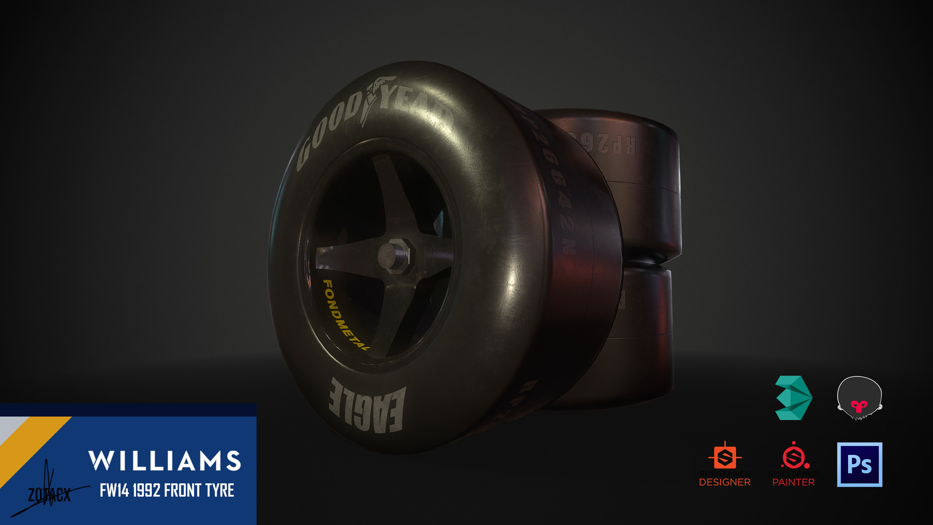 Rodrigo García - Williams F1 FW14 Tyres